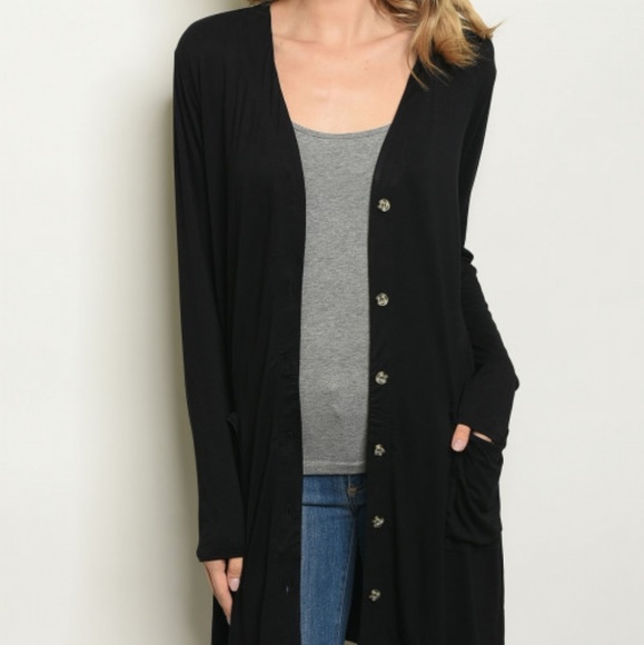Sweaters | Last 1 Long Boyfriend Style Cardigan With Pockets | Poshmark